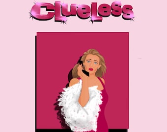 Cher Horowitz Art Print Clueless Pop Culture Art Print - Etsy