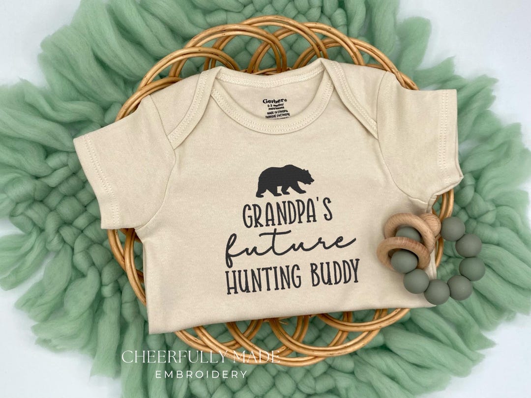 Embroidered Grandpa’s Future Hunting Buddy, Bear Hunting ONESIES® Brand ...