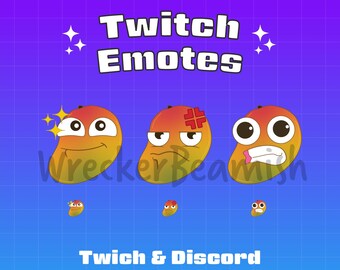 Mango Twitch Emotes - Etsy UK