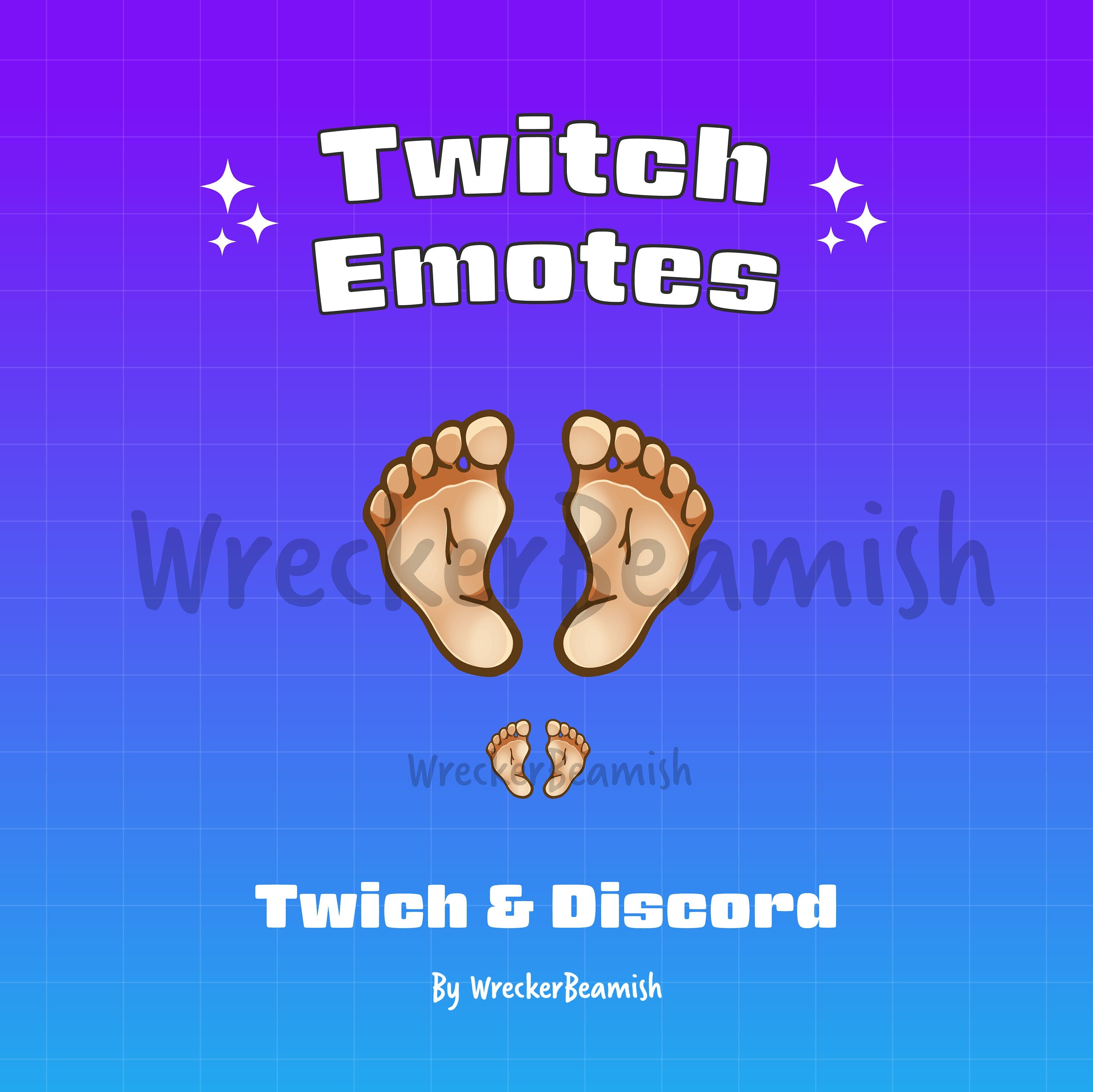 Feet Sub Emotes Set | Twitch Subscribers Emotes | Discord Community - Etsy