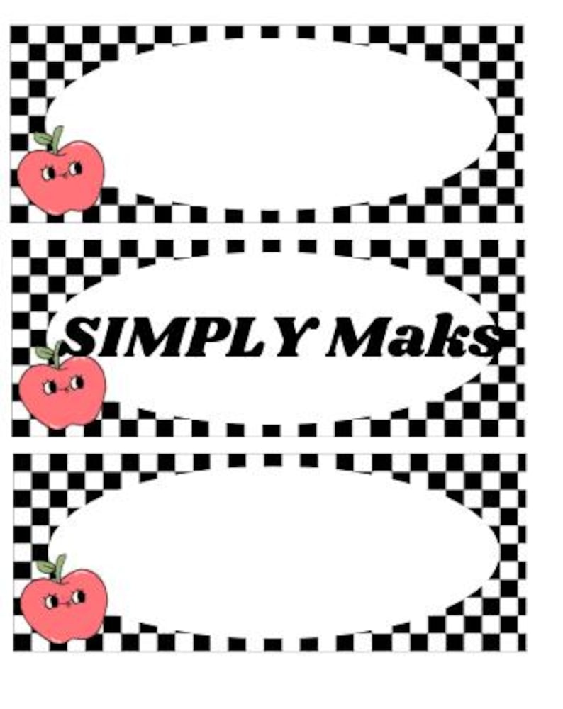 Checkered Classroom Theme! - Etsy