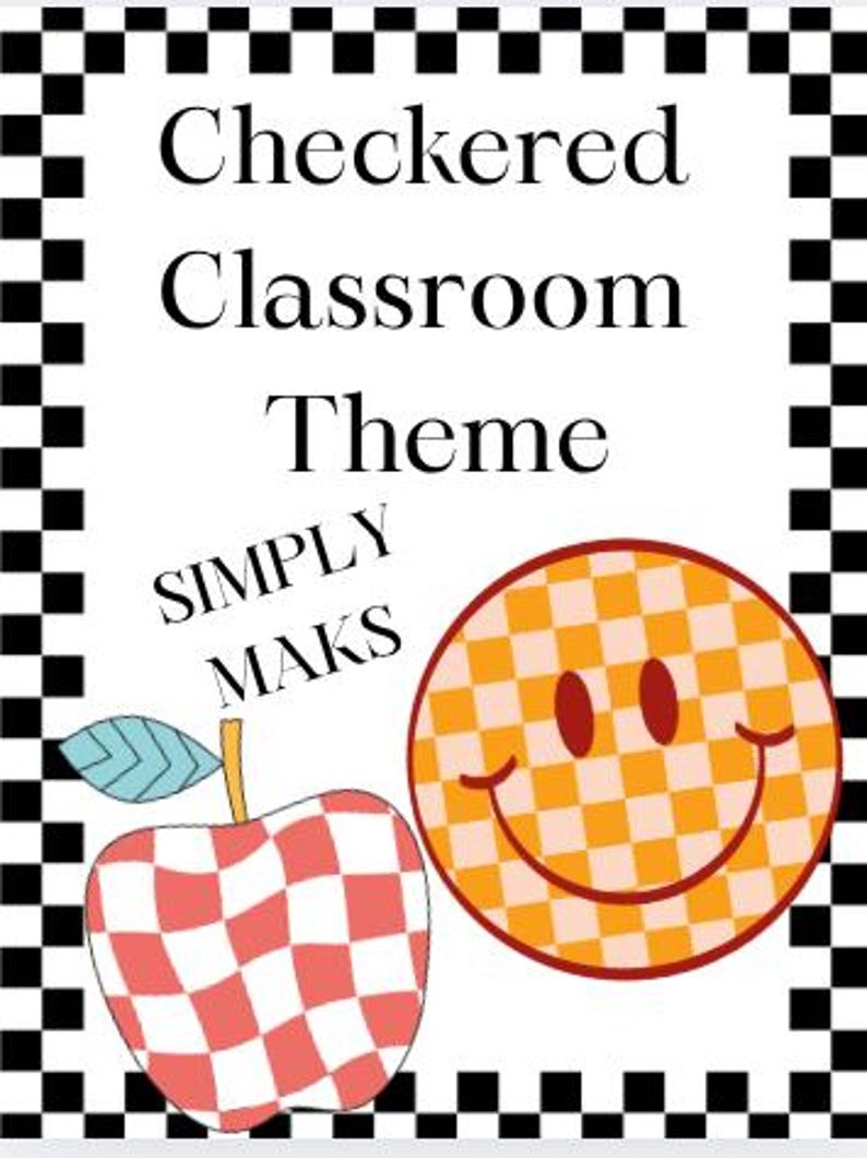 Checkered Classroom Theme! - Etsy