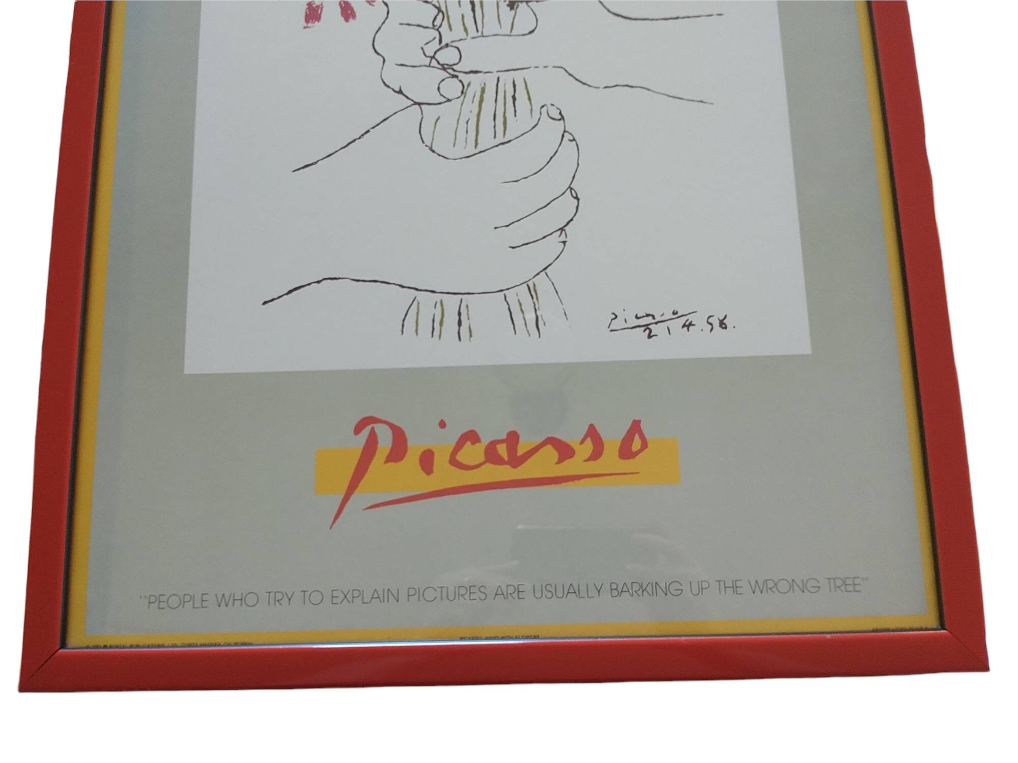 Pablo Picasso Lithograph Hand With Flowers Portal Publications - Etsy