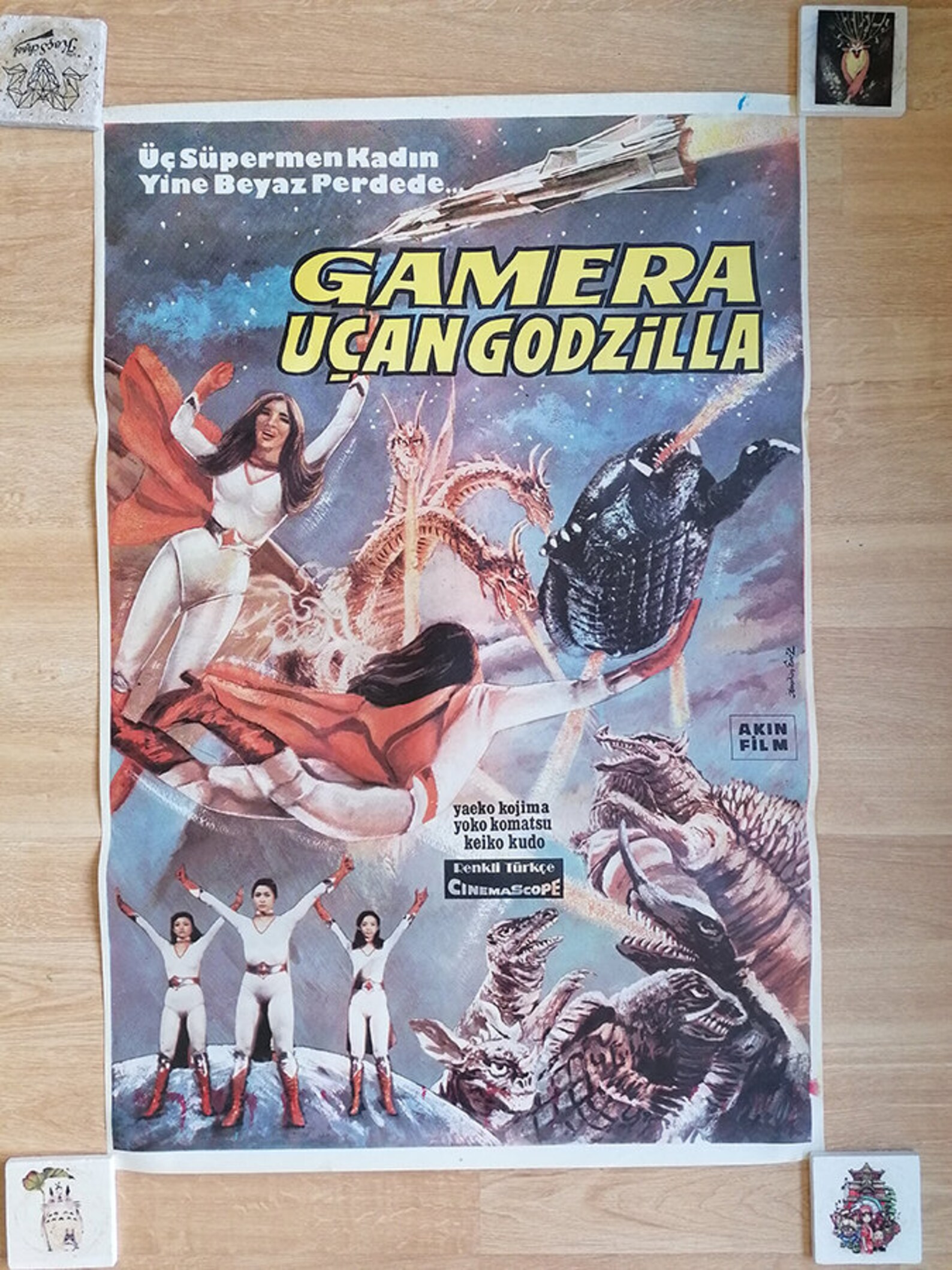 Gamera Flying Godzilla Uchu Kaijû Gamera Original Vintage Movie Cinema ...