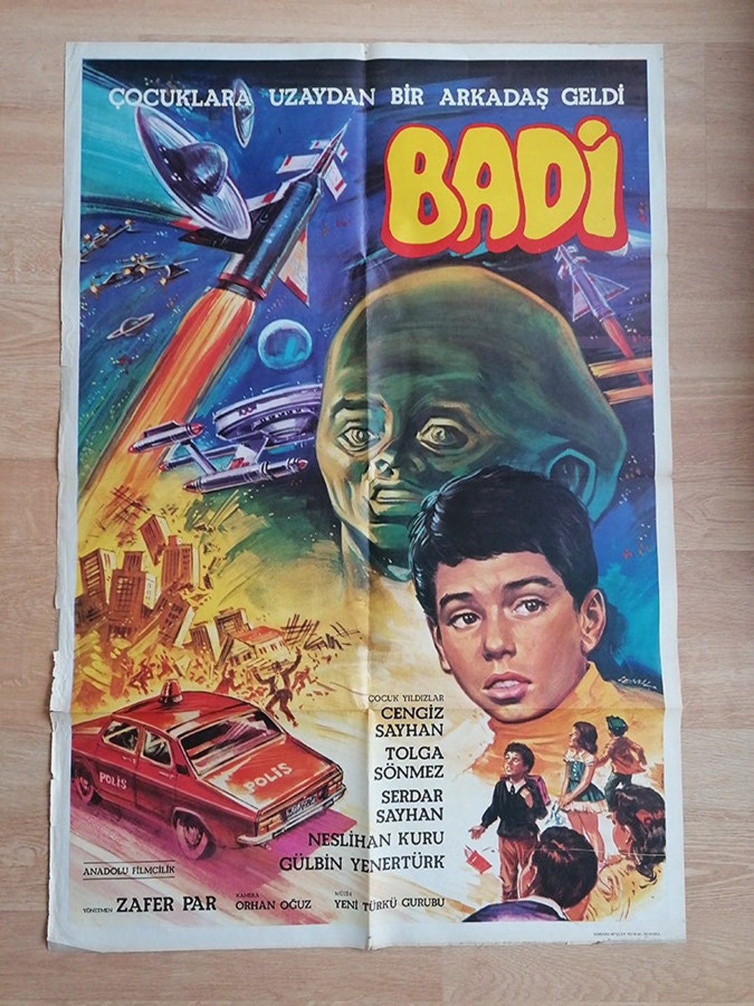 Badi Turkish E.T Original Vintage Movie Cinema Turkish Poster From 1983 ...