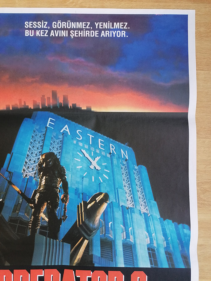 Predator 2 Original Vintage Movie Cinema Turkish Poster From 1990 - Etsy