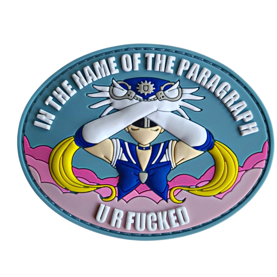 Sailor Moon Police Rubber Patch - Etsy