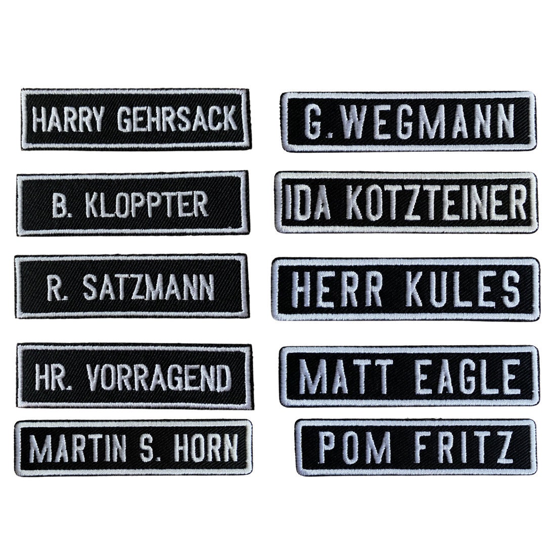 Fake Name Tag Textile Patch - Etsy