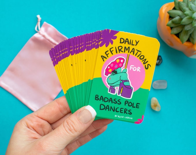 Daily Affirmation Cards for BADASS POLE DANCERS Affirmation Cards for ...