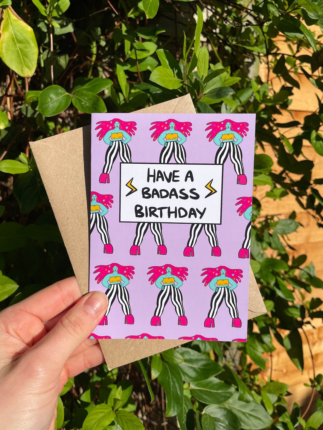 BADASS BIRTHDAY Happy Birthday Card | Badass Card Empowering Birthday ...
