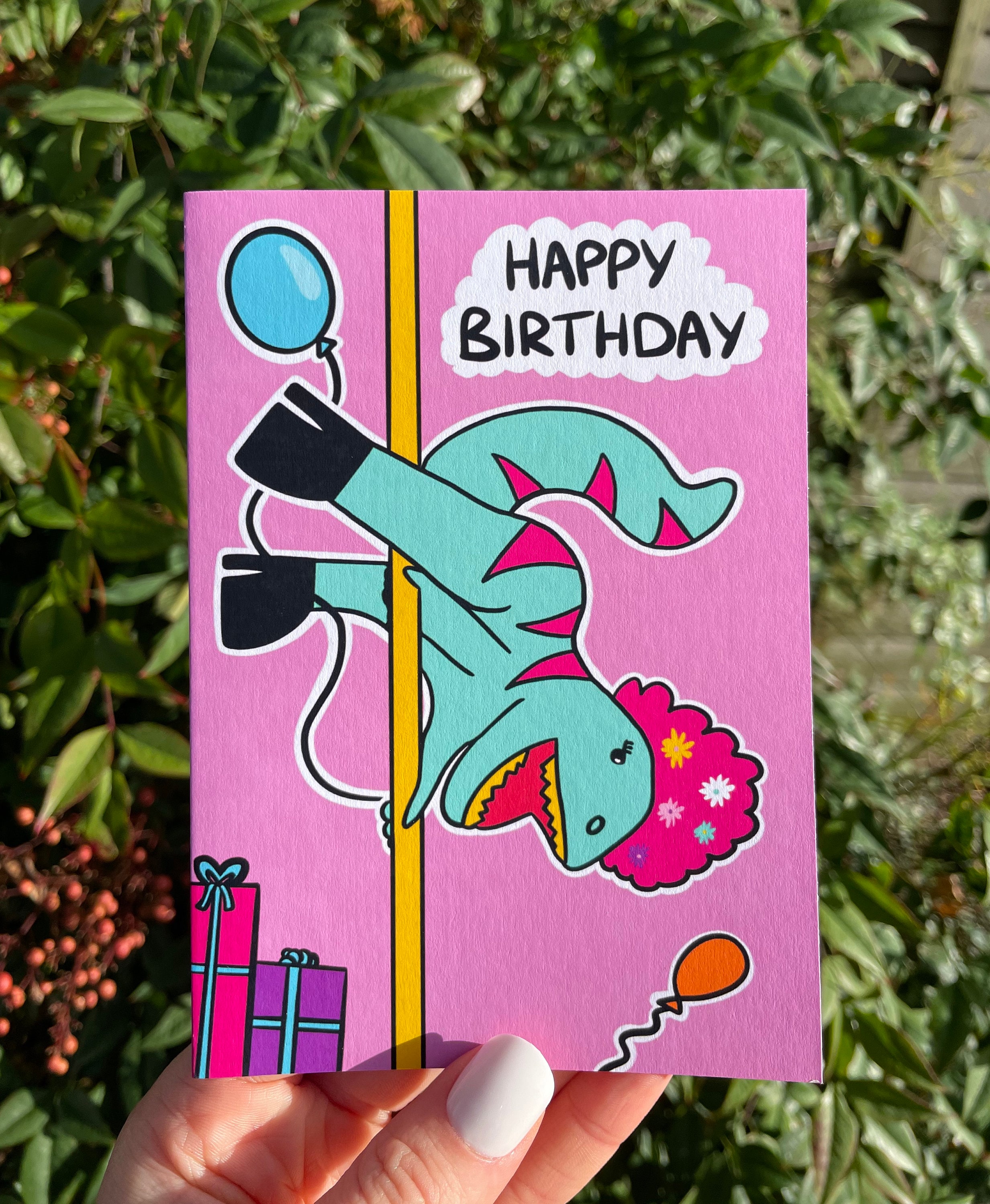 POLE DANCE T-REX Birthday Card Badass Card Funny Birthday - Etsy