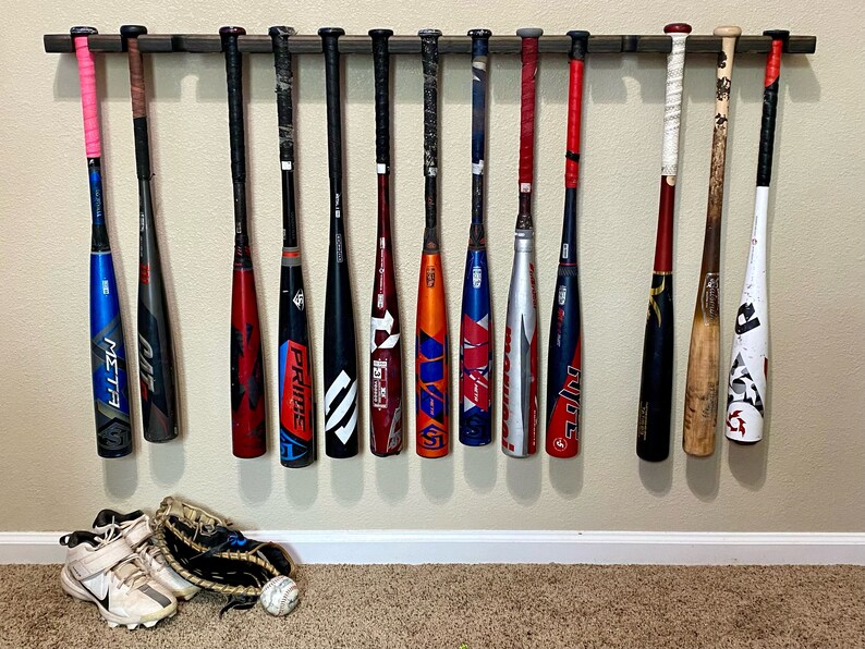 Floating Bat Rack, Baseball or Softball Bat Rack, Baseball Bat Display ...