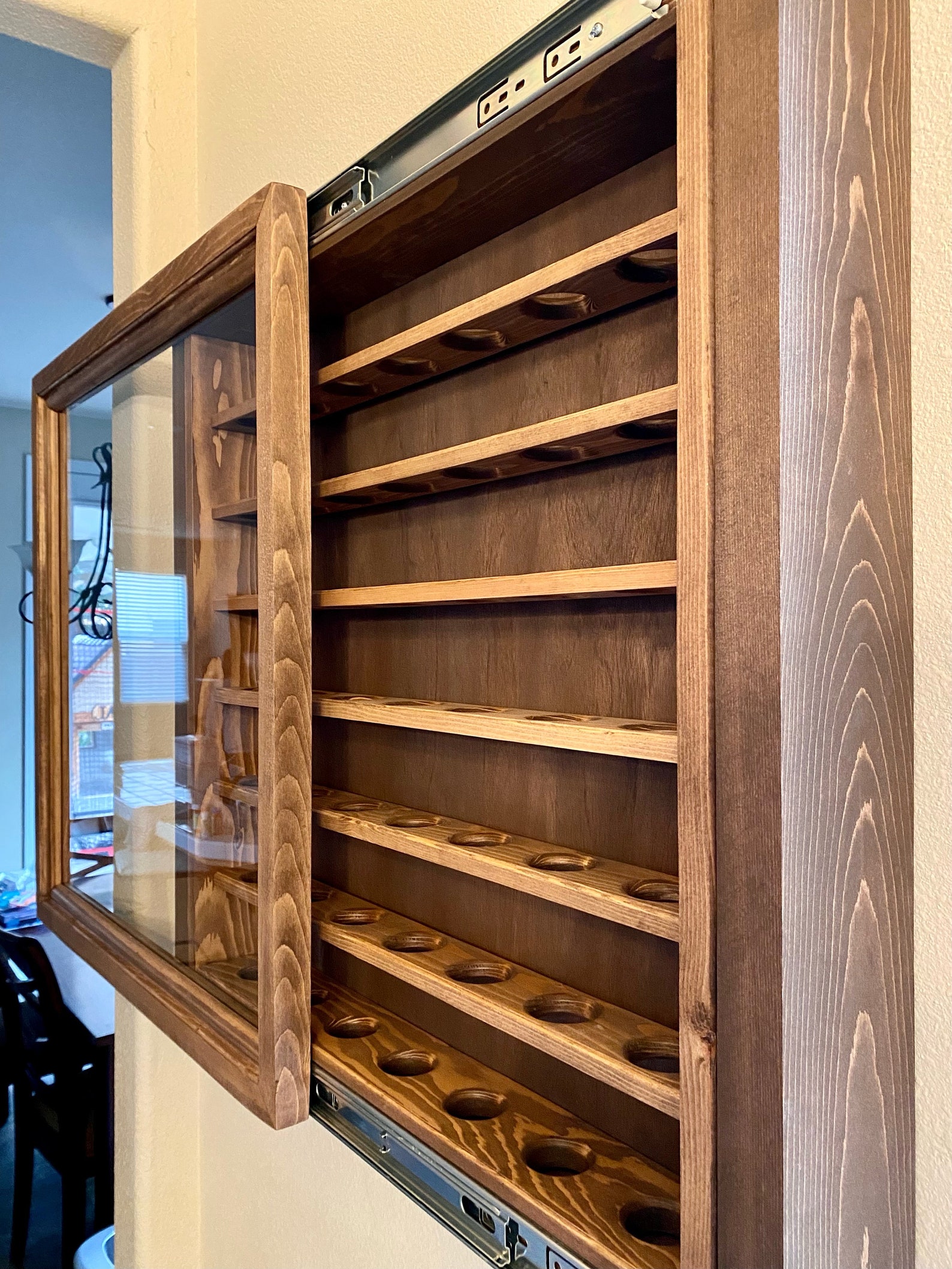 Baseball Display Case, Memorabilia Display, Baseball Cabinet, Wood ...