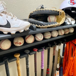 Baseball Bat Rack Baseball Gear Organizer Baseball Equipment Storage ...