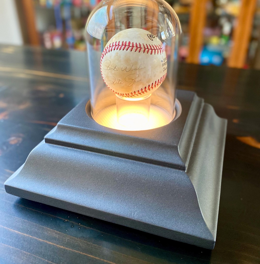 Lighted Baseball Display Single Autographed Baseball Display Baseball ...