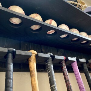 Baseball Bat Rack Baseball Gear Organizer Baseball Equipment Storage ...