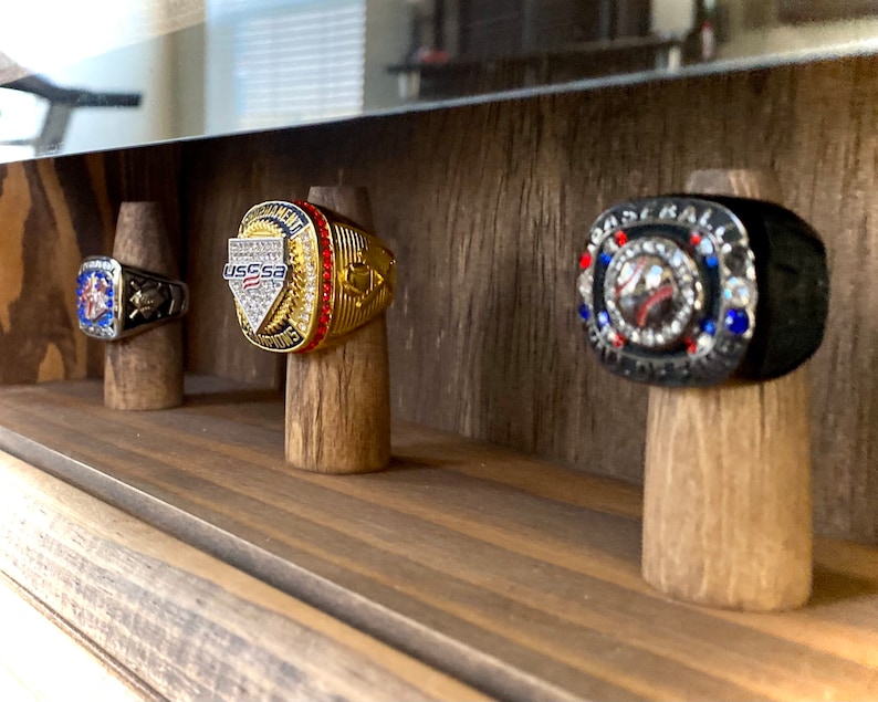 Championship Ring Display Case Holds 20 Rings - Etsy