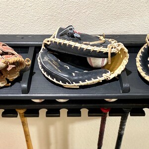 Baseball Bat Rack Baseball Gear Organizer Baseball Equipment Storage ...