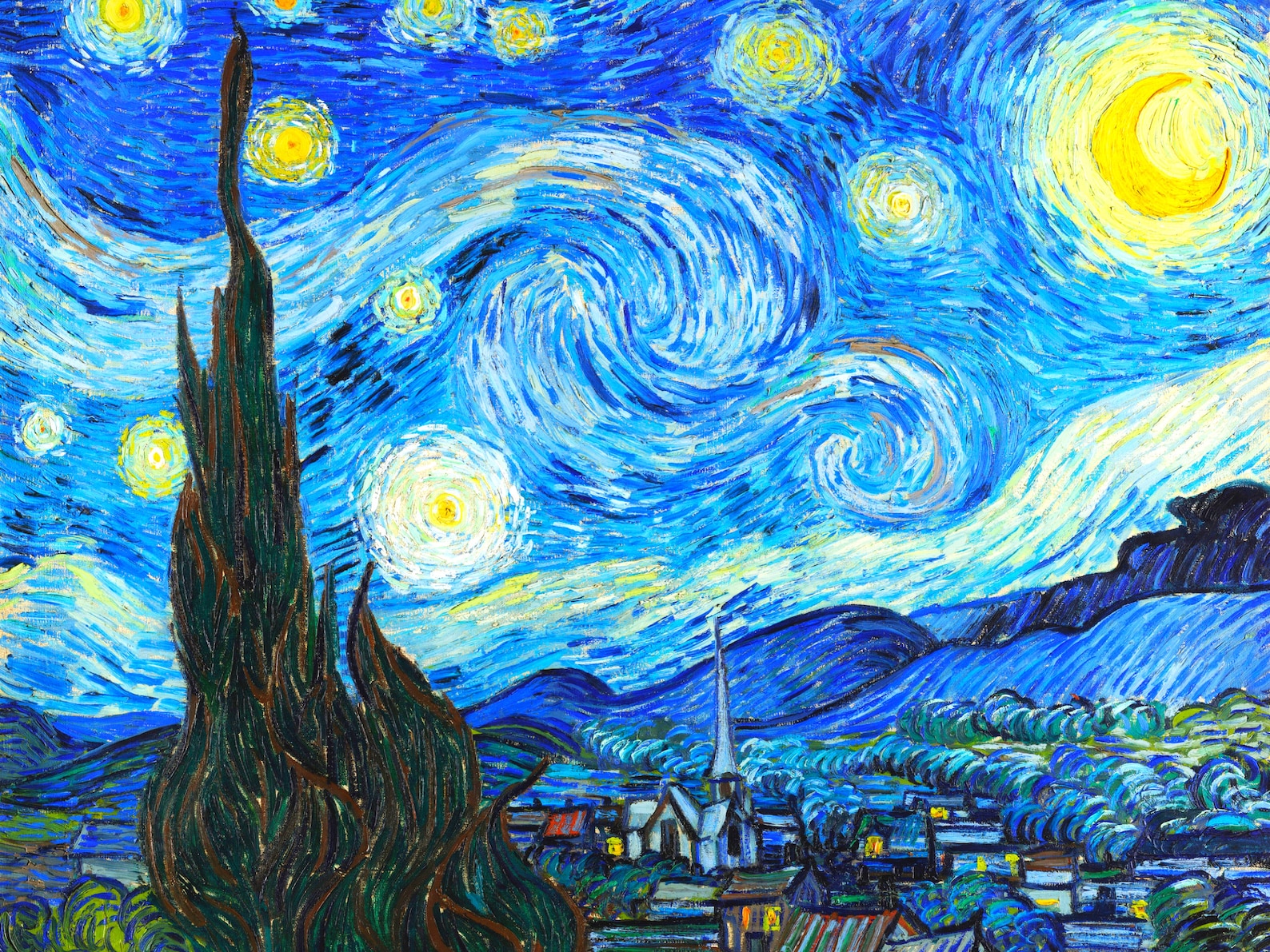 The Starry Night 1889 by Vincent Van Gogh - Etsy Ireland
