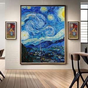 The Starry Night 1889 by Vincent Van Gogh - Etsy Ireland