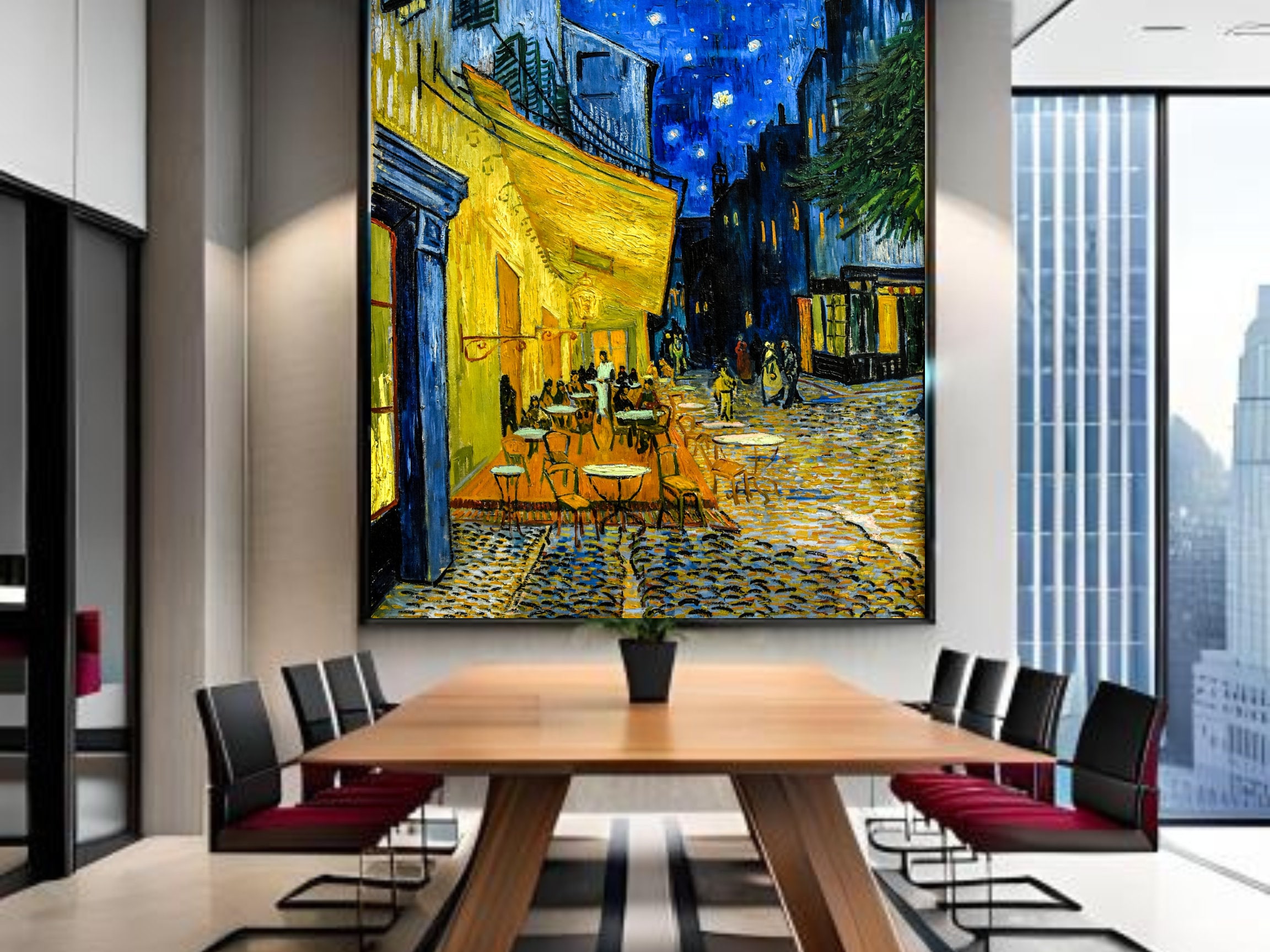 Vincent Van Gogh - Café Terrace at Night (1888) / Famous Painting ...