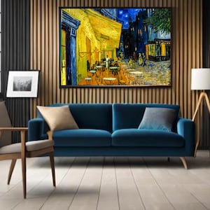 Vincent Van Gogh - Café Terrace at Night (1888) / Famous Painting ...