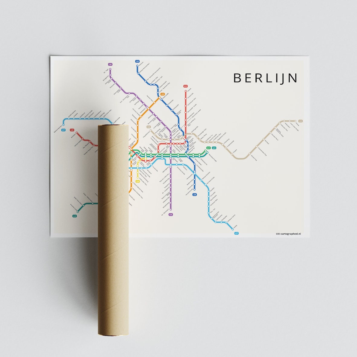 Berlin Metro Metro Map - Etsy