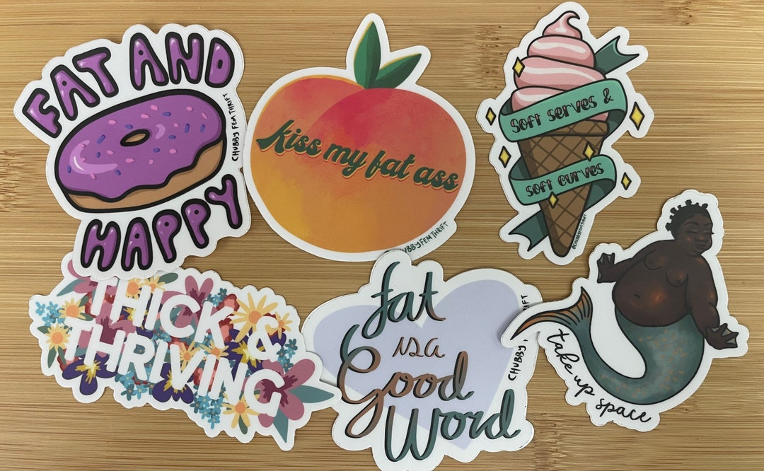Fat Positive Sticker Bundle Pack black-owned, Body Positivity, Fat ...
