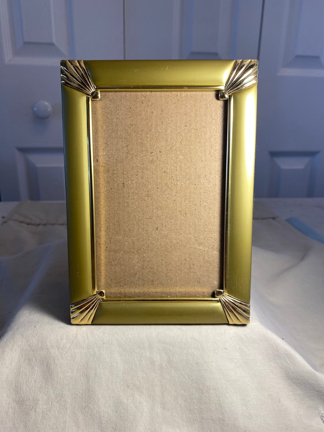 VINTAGE BRASS PICTURE Frame Brass Photo Frame Easel Frame Home Decor ...