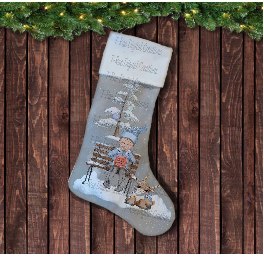 Enchanted Forest Boy Christmas Stocking PLEASE Read Description Before ...