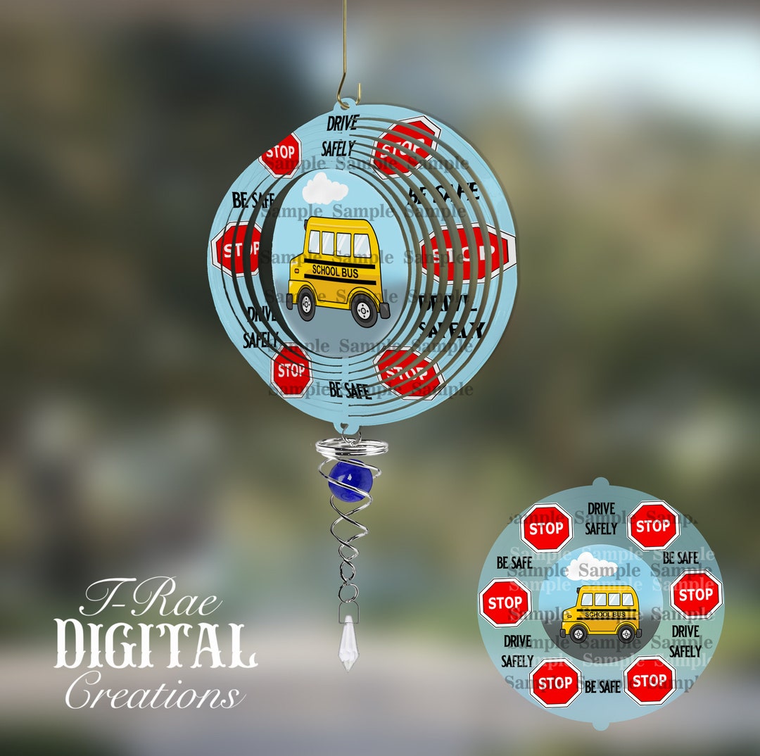 School Bus Wind Spinner * PLEASE Read Description Before Purchasing - Etsy