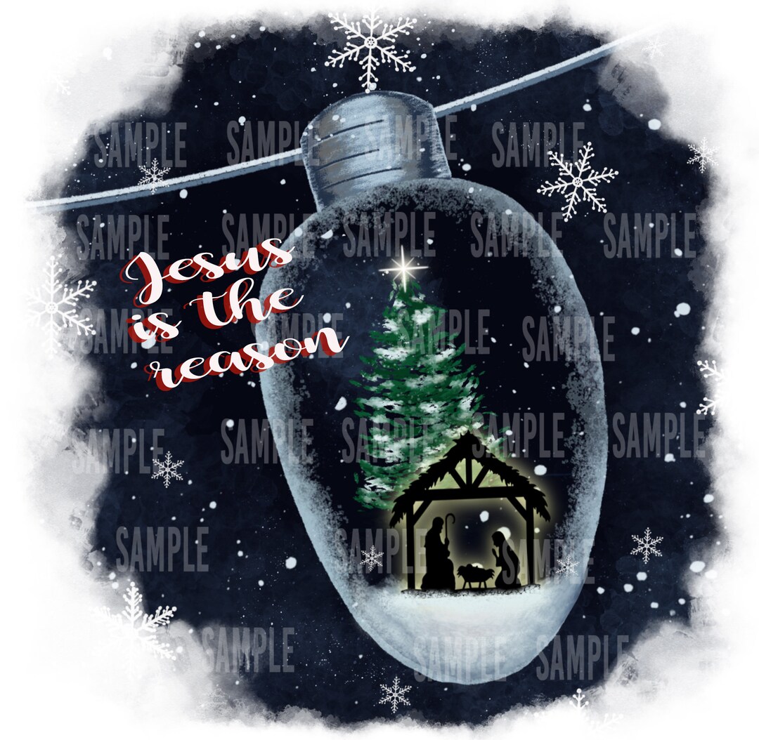 Jesus is the Reason Christmas Bulb PLEASE Read Description Before ...