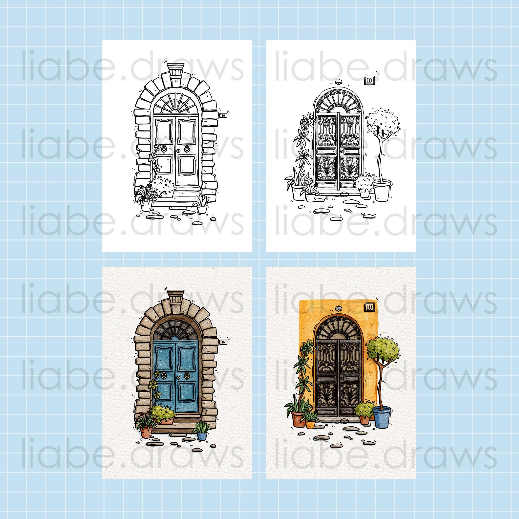 Bundle#1 | 5printable Colouring Pages + Colour References - Etsy