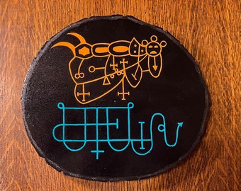 Bune bim Bime Plaque Demon Duchess Hand-painted Symbol | Etsy