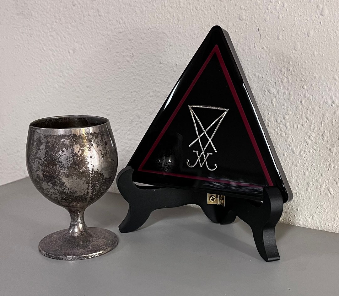 Lucifer Altar Tile - Blood and Steel - Approximately 4 Inches on Each ...