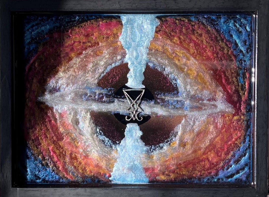 LUCIFER: Behold Multimedia Resin Art by 777 Unique, One of a Kind - Etsy