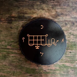 Bune bim, Bime Plaque Demon Duchess Hand-painted Sigil - Etsy