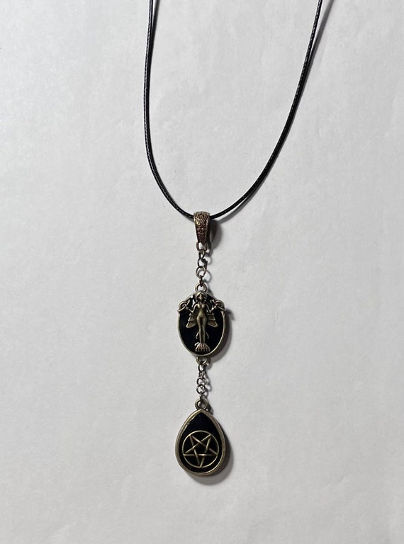 Lilith Bronze and Black Top Pendant Lilith Charm - Etsy