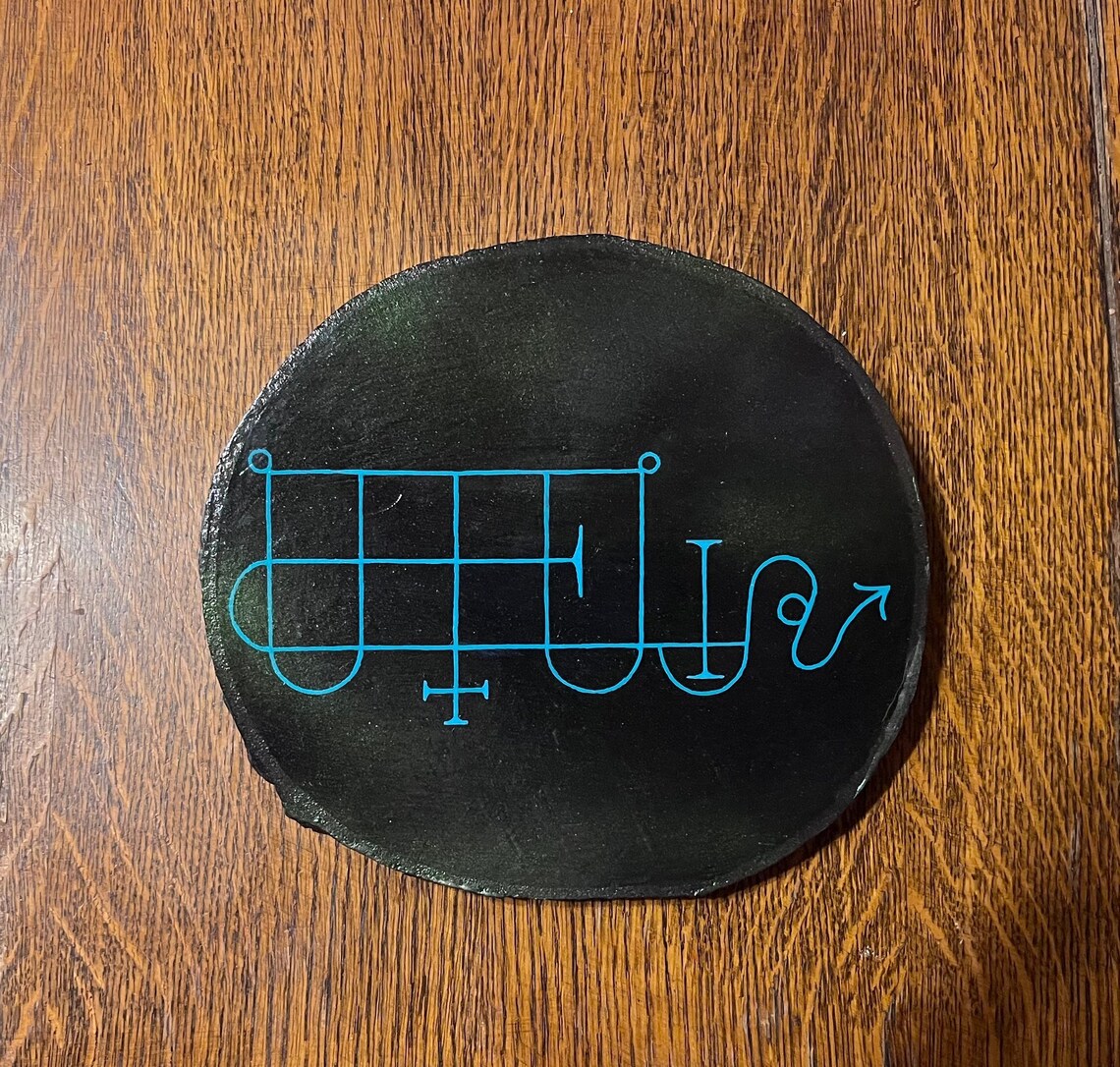 Bune bim Bime Plaque Demon Duchess Hand-painted Sigil | Etsy