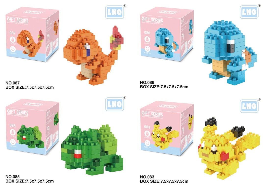 Pokemon Nanoblocks Series Mini Micro Building Blocks Educational Toy - Etsy