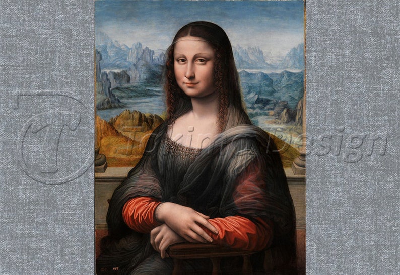 Mona Lisa - Machine Embroidery Design Pattern (DST ONLY) - 1 Sizes - Etsy
