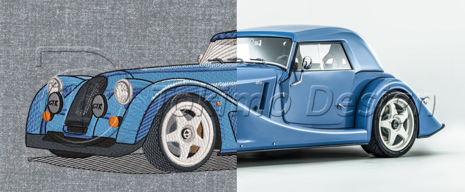 Morgan Plus 8 GTR Car - Machine Embroidery Pattern – 3 Sizes - Etsy