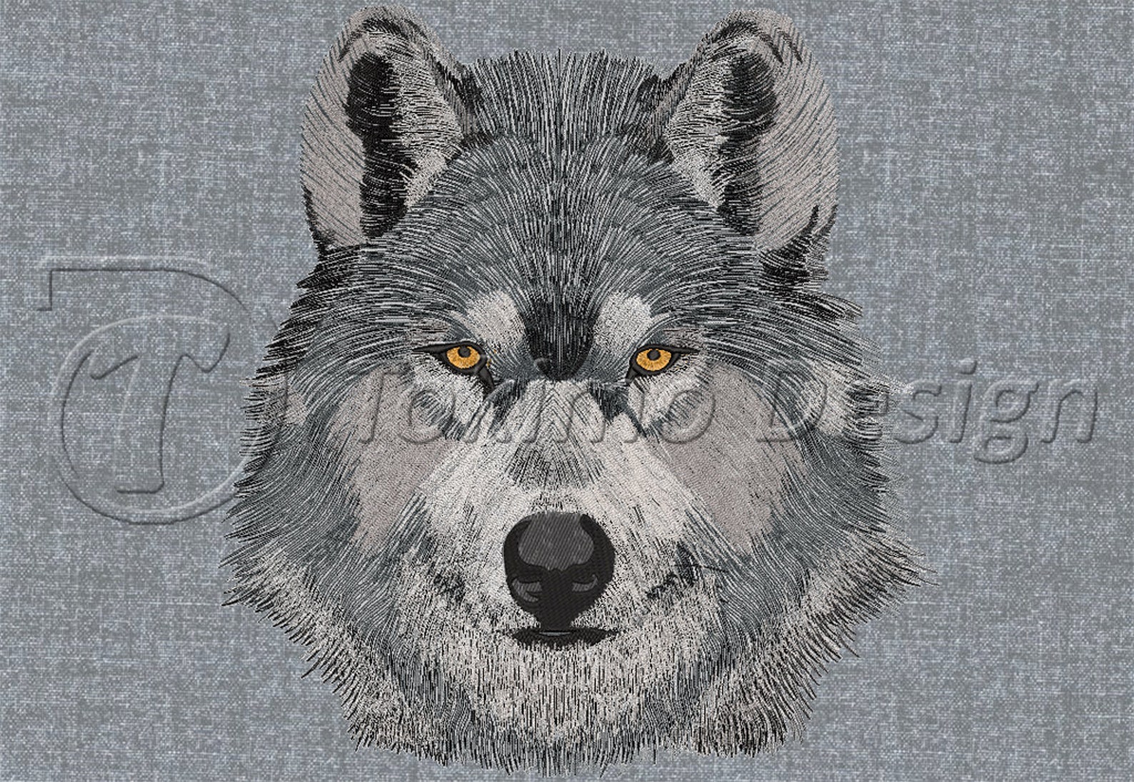 Wolf - Machine Embroidery Pattern - for TAJIMA (DST) Only - Etsy