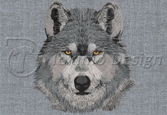 Wolf Machine Embroidery Pattern for TAJIMA DST Only | Etsy