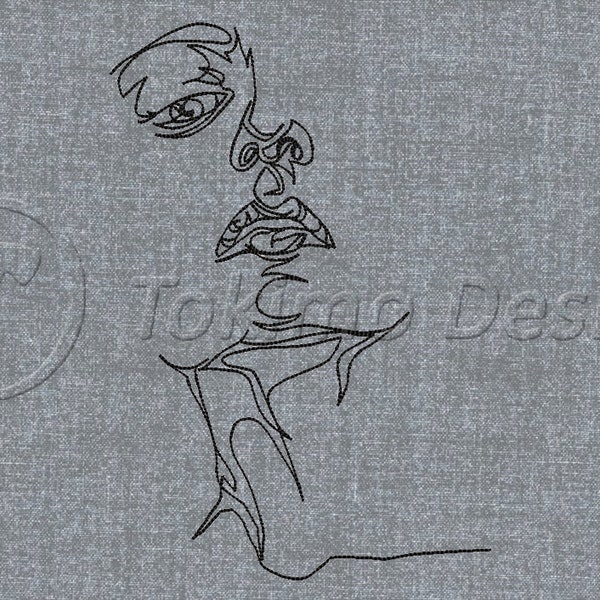 One Line Embroidery - Etsy