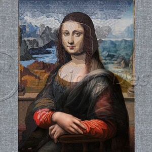 Mona Lisa - Machine Embroidery Design Pattern (DST ONLY) - 1 Sizes - Etsy