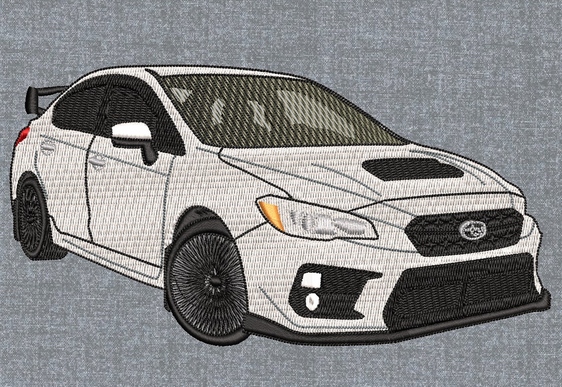 Car Machine Embroidery Design 4 Sizes - Etsy