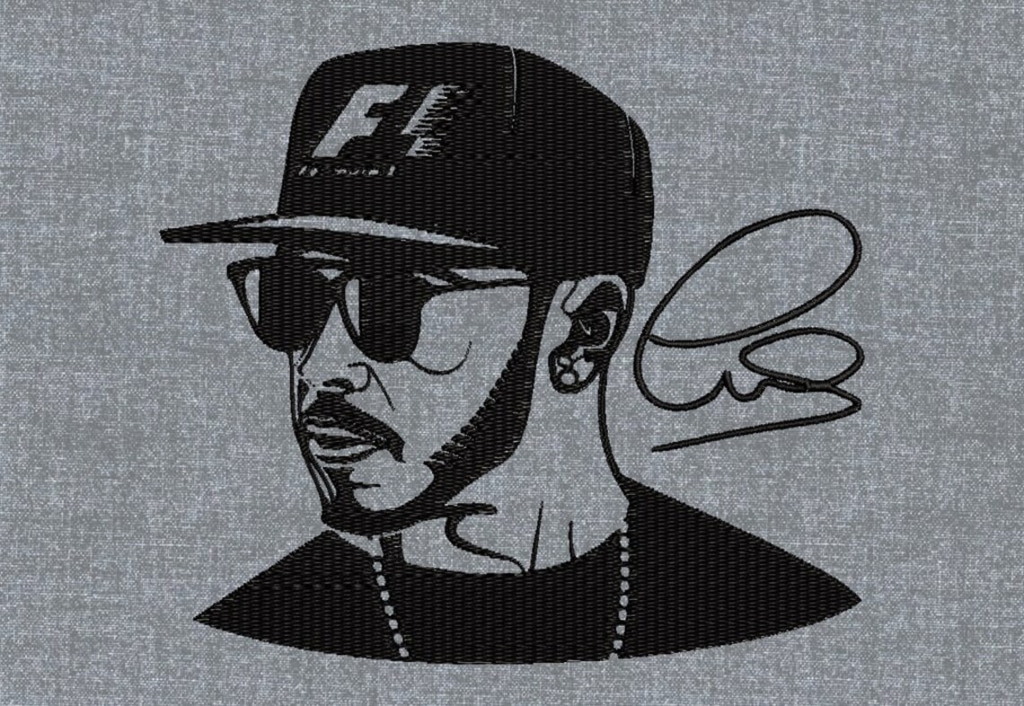 Lewis Hamilton Machine Embroidery Design Pattern 2 Sizes - Etsy