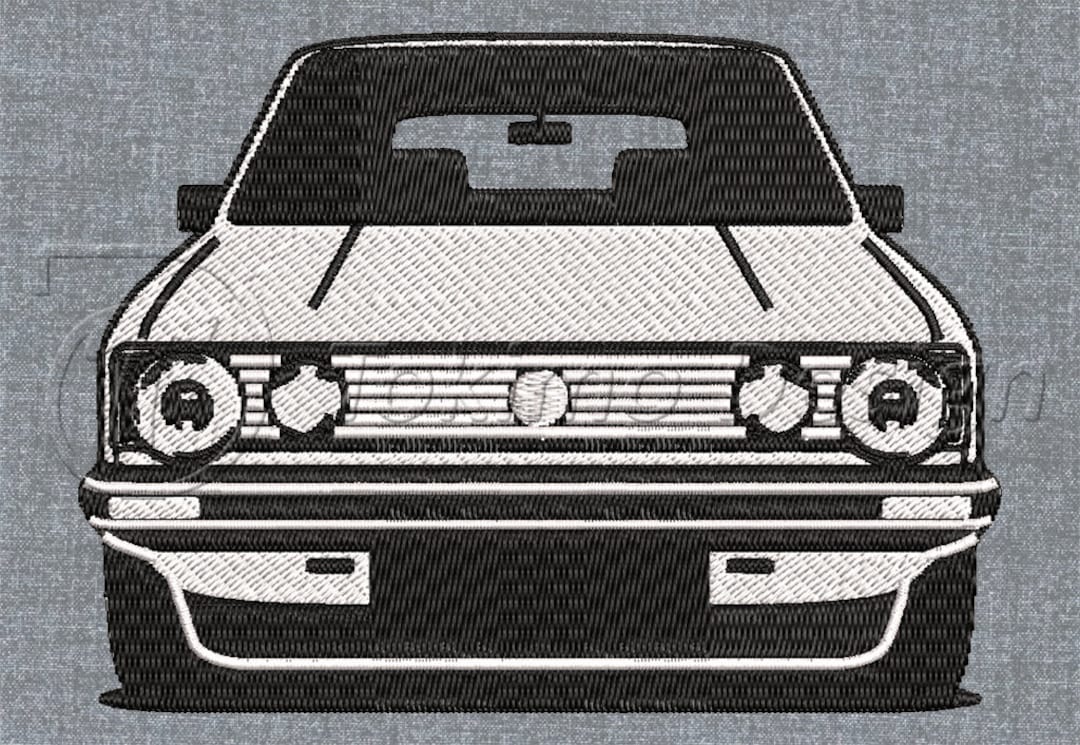 Golf MK1 Car - Machine Embroidery Design – 4 Sizes - Etsy