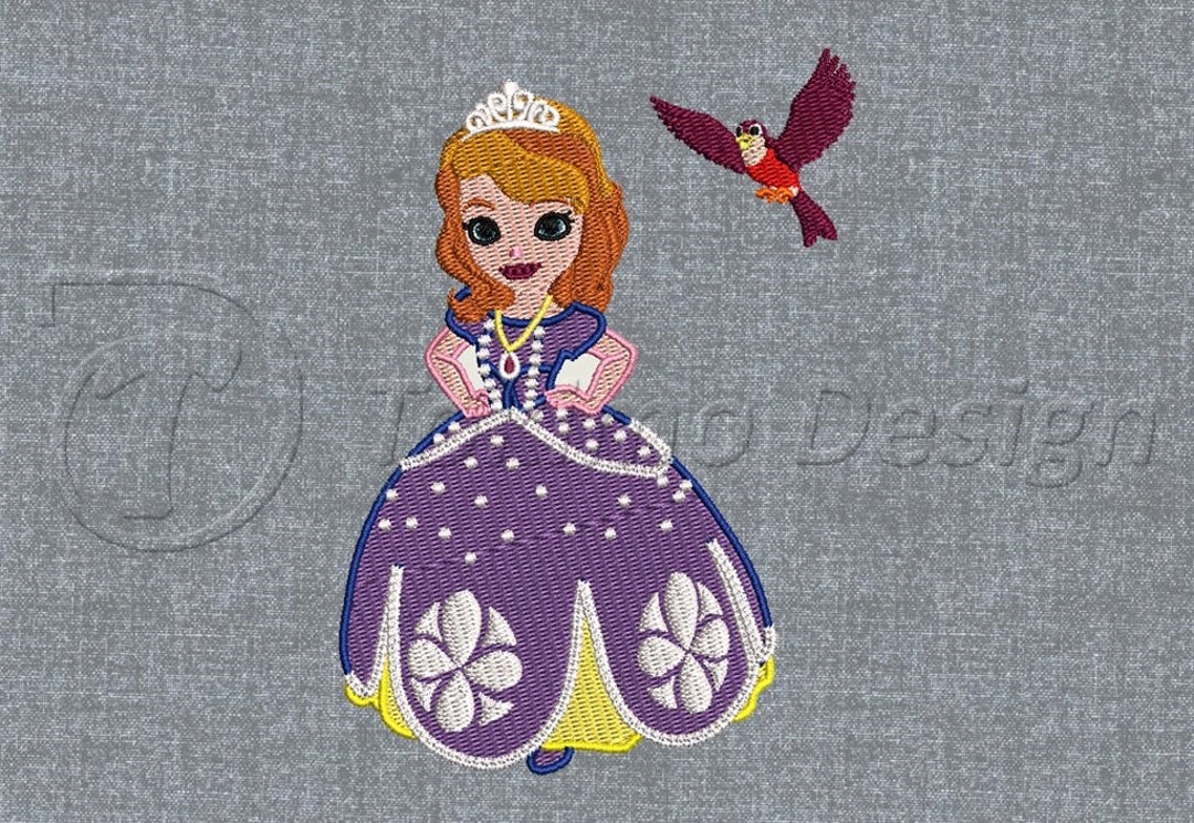 Princess - Machine Embroidery Design Pattern – 3 Sizes - Etsy
